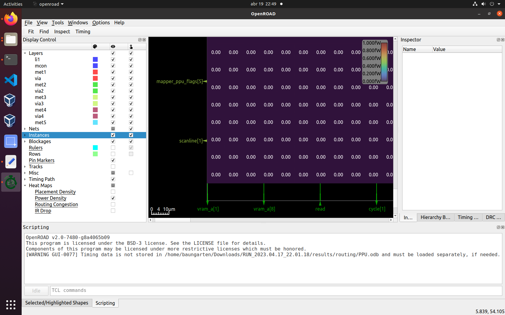 Head Maps Power Density 0.00 fW · Issue #1752 · The-OpenROAD-Project/OpenLane · GitHub