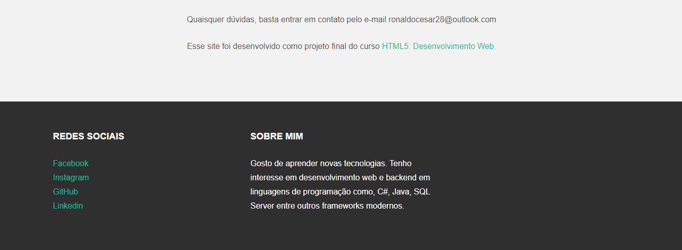 GitHub - RonaldoCesar28/SiteWebHtml: Este é um site web, consiste em ...