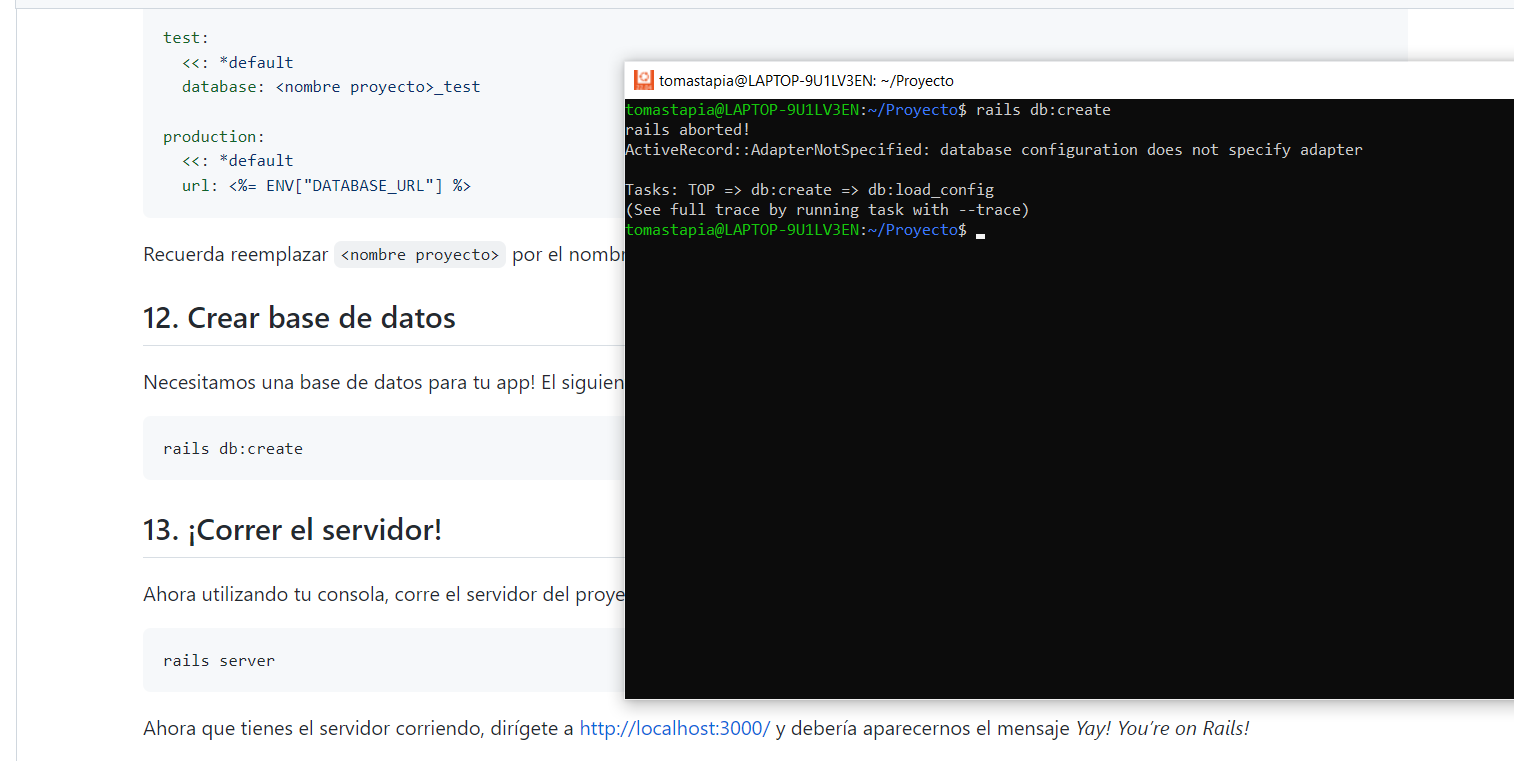 Error Paso 12. Crear base de datos. · Issue #19 · IIC2143/Setup-Guides · GitHub