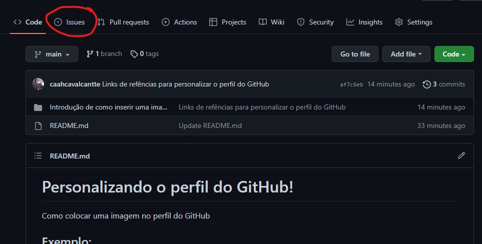 GitHub - caahcavalcantte/ImagemPerfilGitHub: Como colocar uma imagem no ...