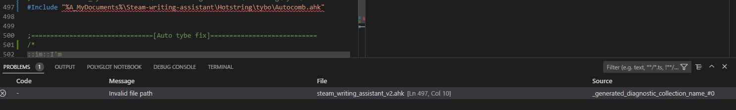 Include A Variable Doesnt Work Correctly · Issue 336 · Thqbyvscode Autohotkey2 Lsp · Github