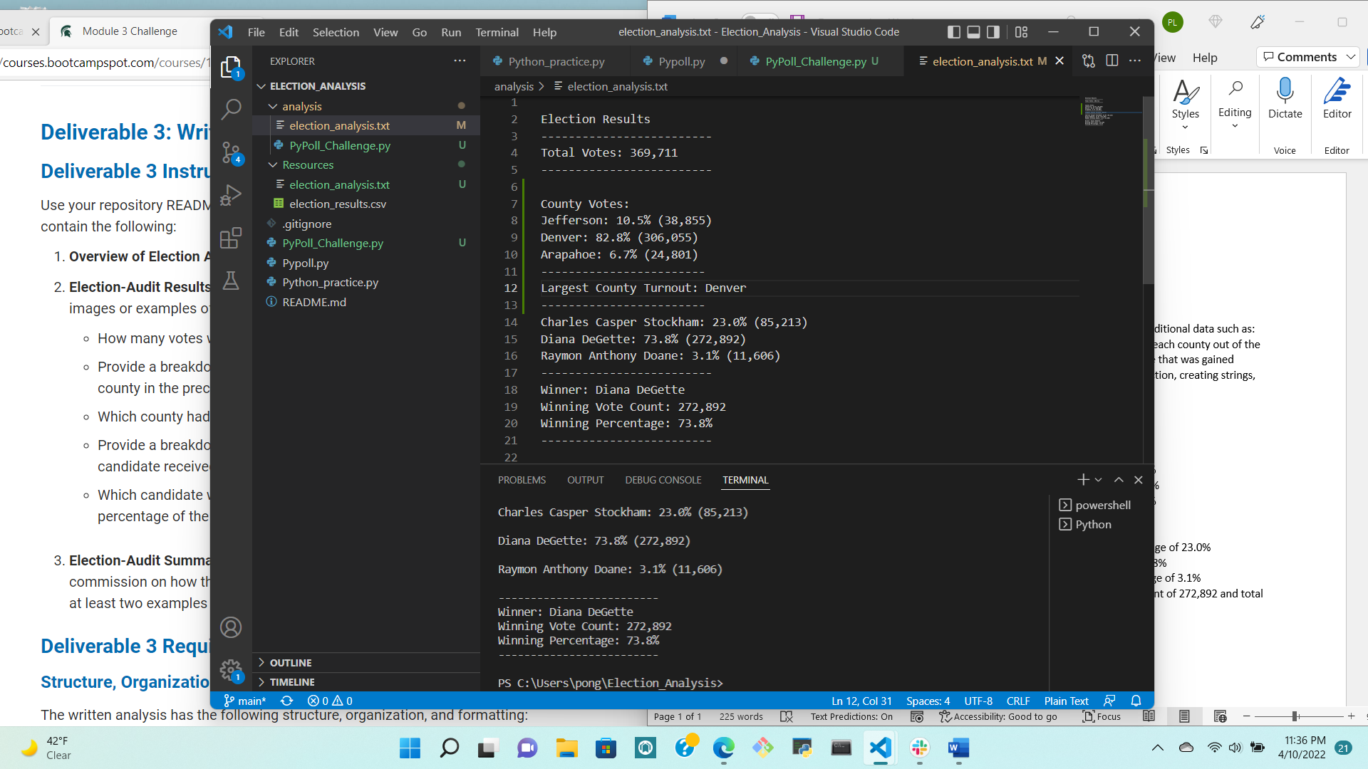 Github Ponglor92electionanalysis Using Python Vsc And Gitbash 