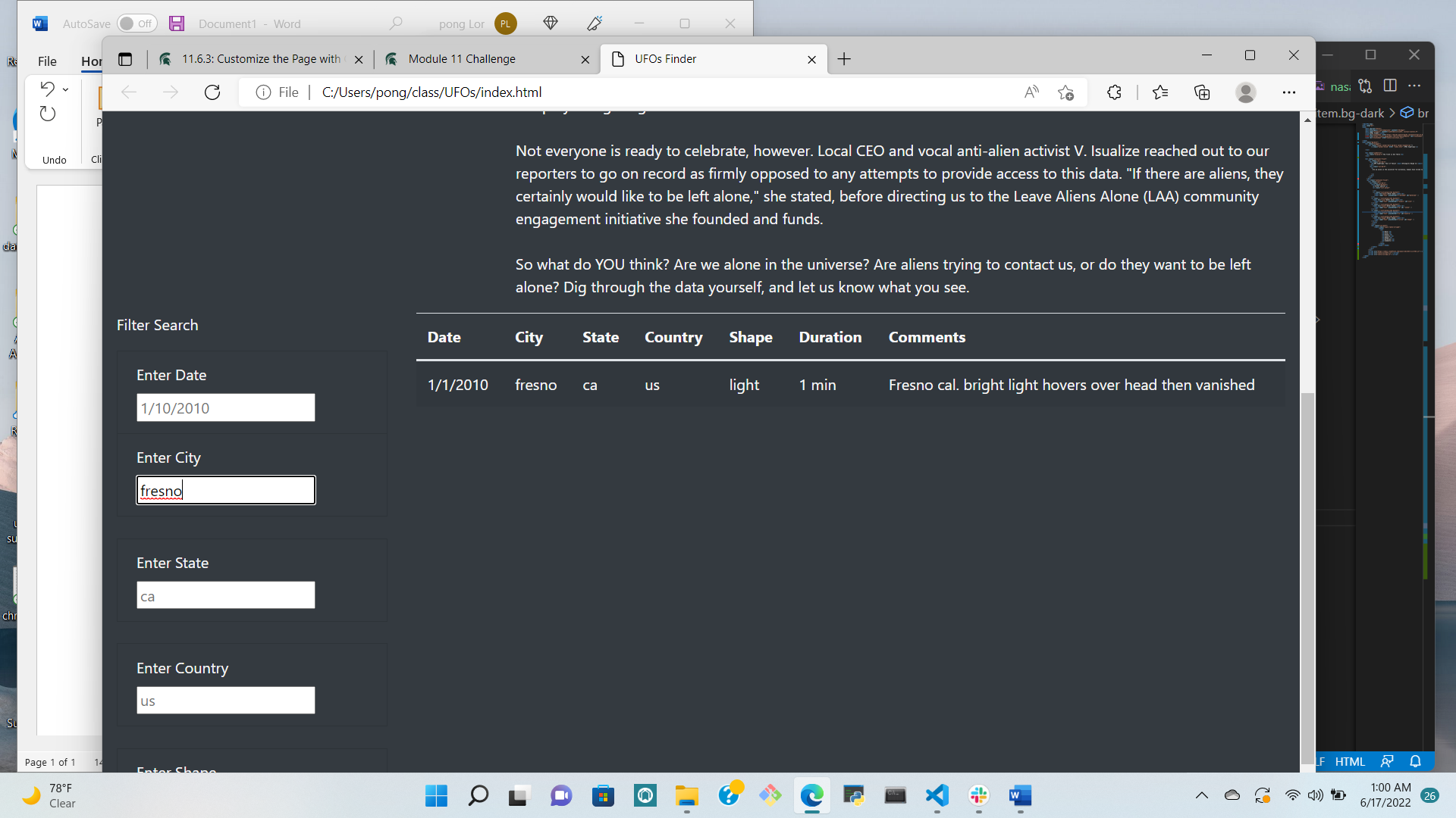 GitHub - ponglor92/UFOs