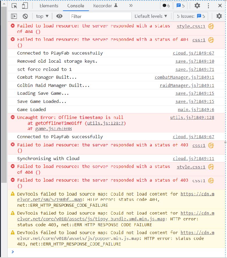 [Bug]: Stuck on “loading offline progress” page updated April 2 · Issue #2327 · MelvorIdle ...