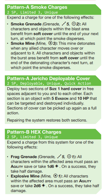 [BUG] Jericho Deployable Cover is listed as a full action to deploy ...