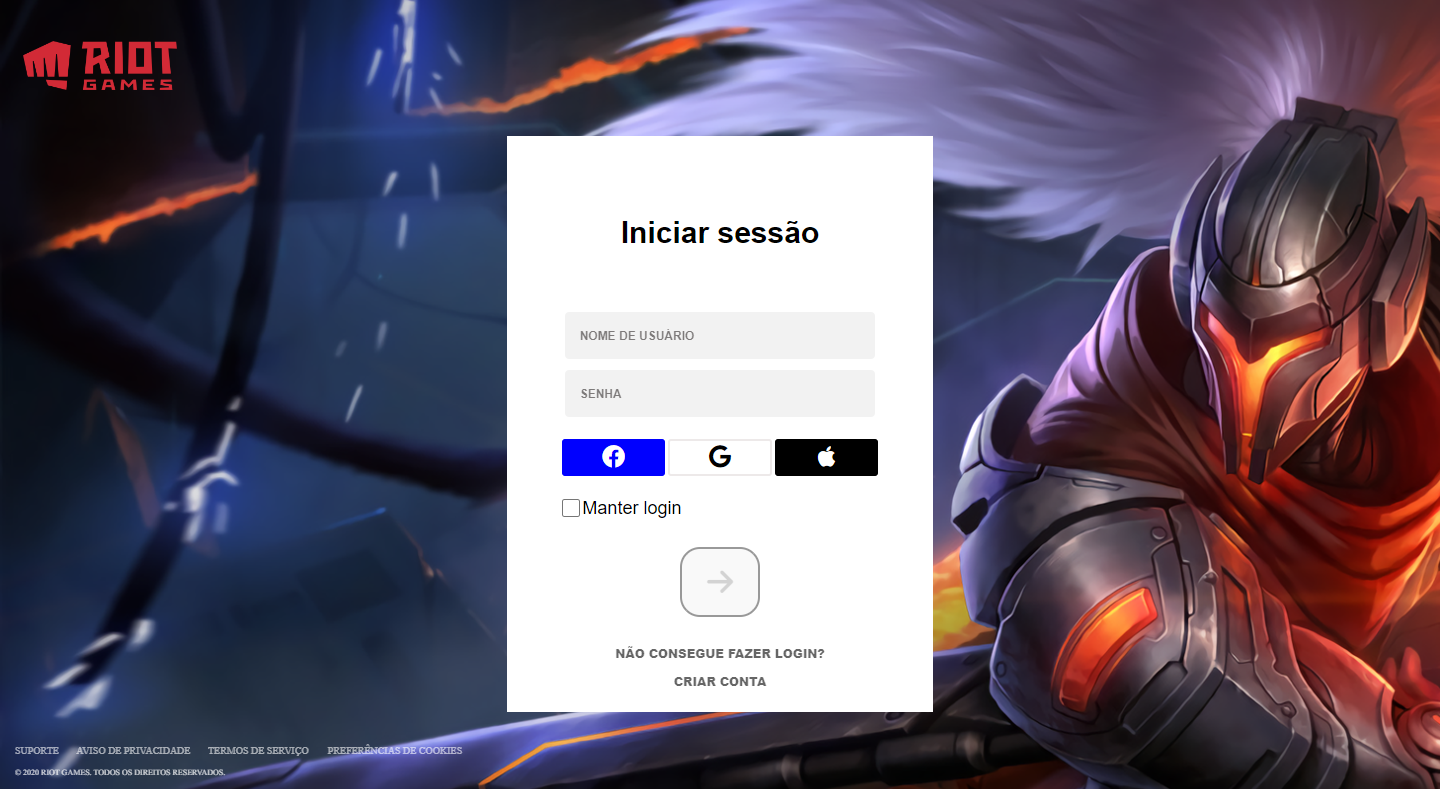 GitHub - FabioCostaa/Login-leagueoflegends