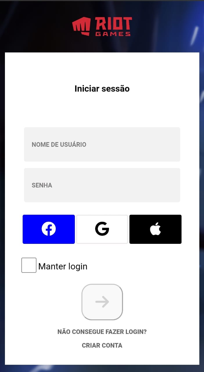 GitHub - FabioCostaa/Login-leagueoflegends