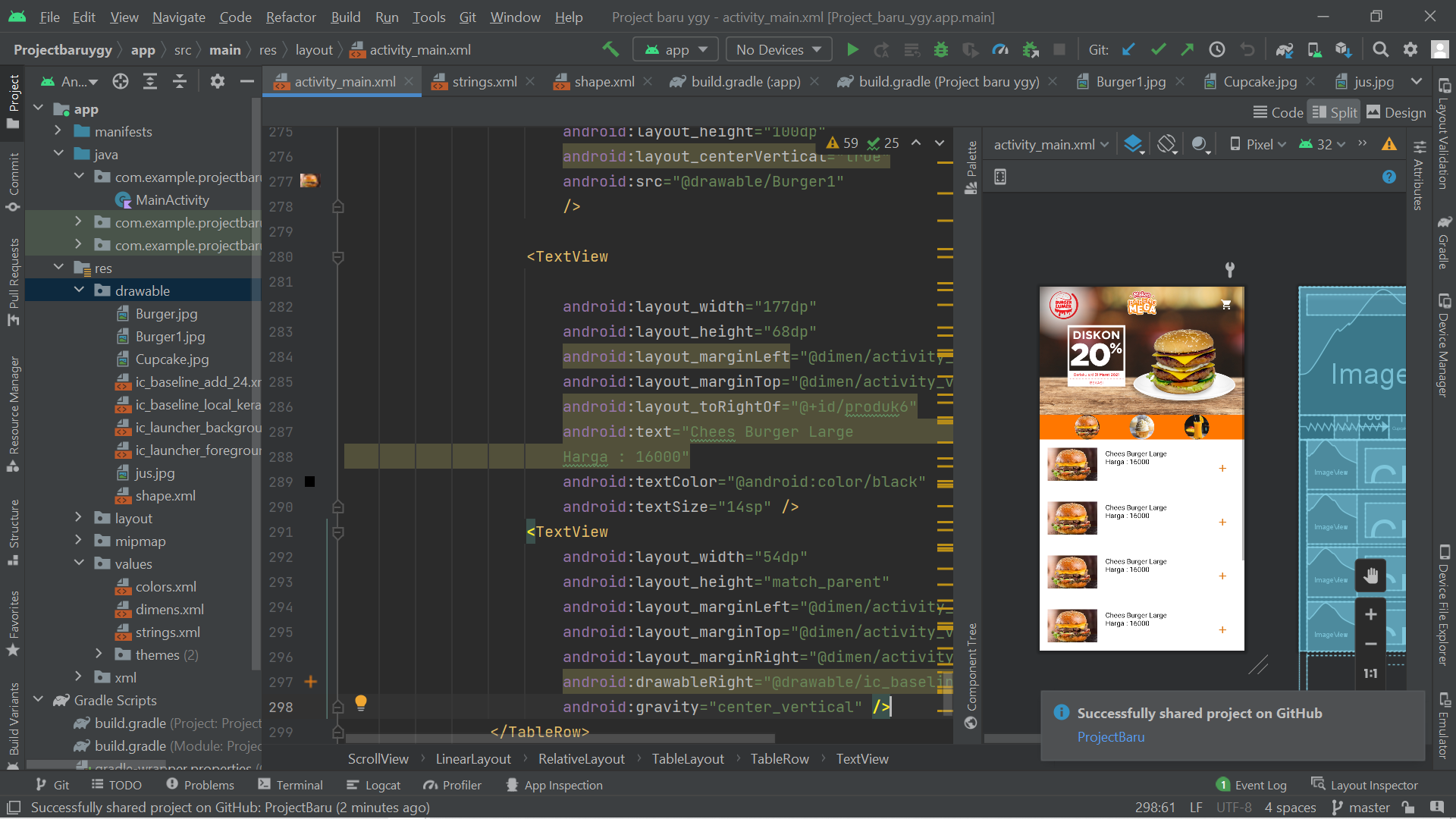 Github Setanjadijadian Projectbaru