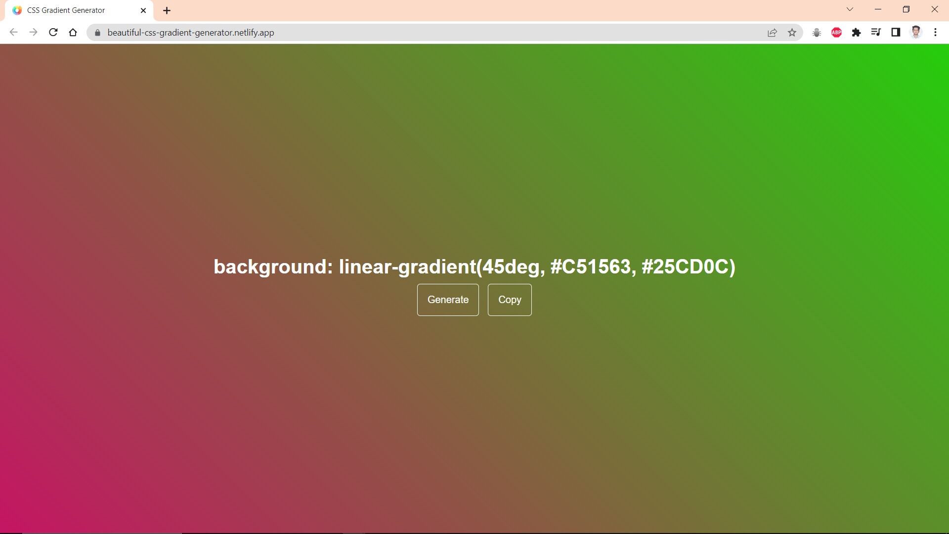 Github Akashgowda 007css Gradient Generator Building This Project Taught Me How To Use 