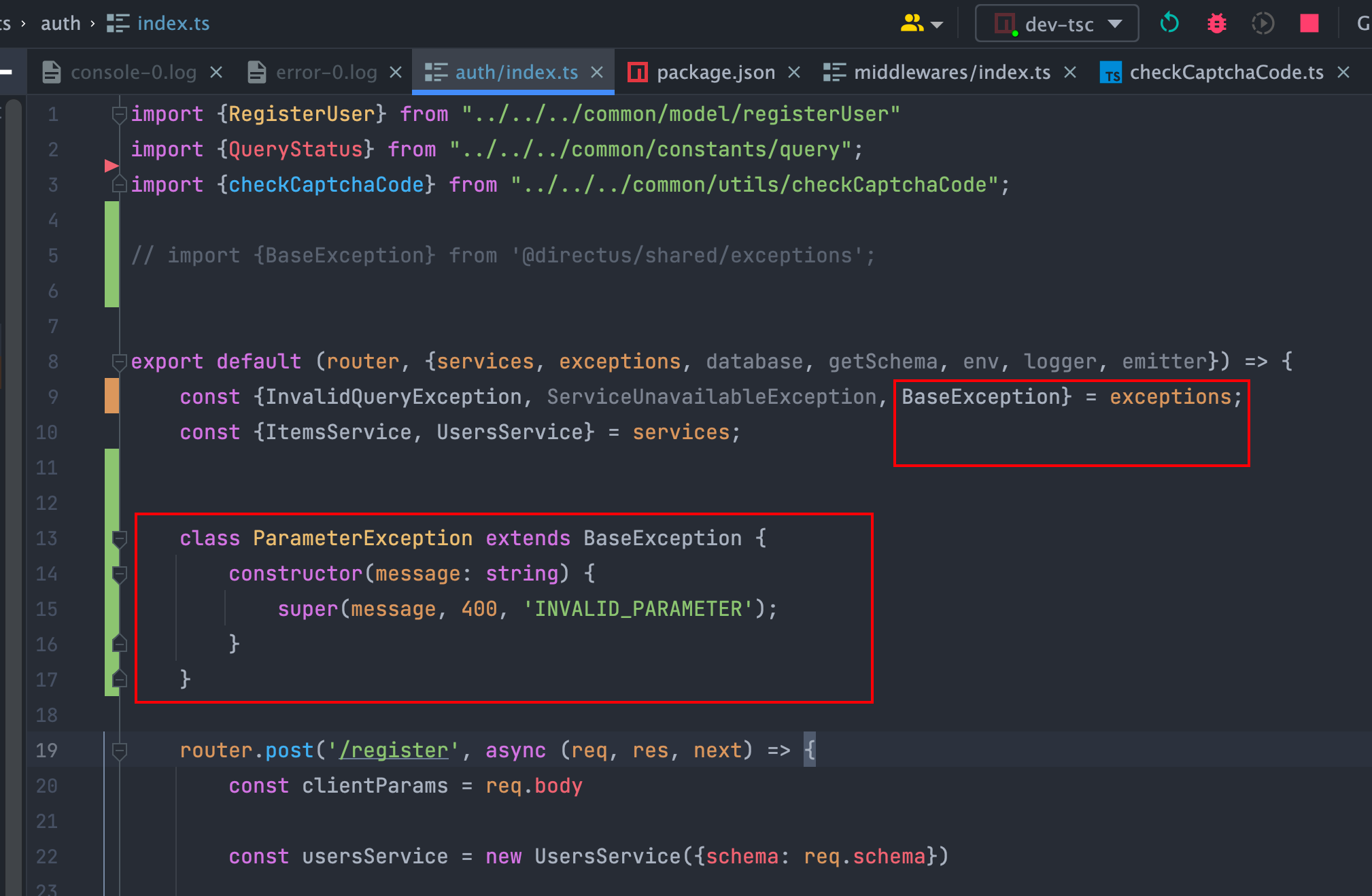 How To Extend The Exceptions Error Object · Issue 13396 · Directusdirectus · Github