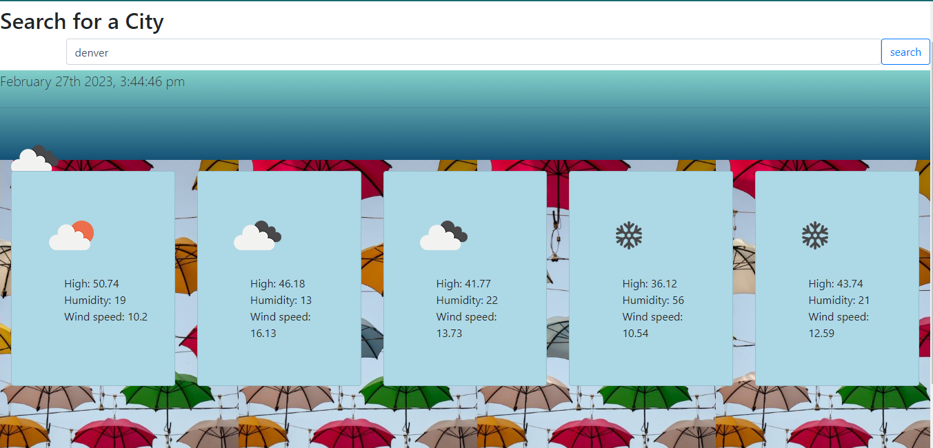 GitHub - Ginger421/weather-api: Weather application that generates 5 ...