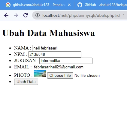 GitHub - nelibelajarphp/utscrud