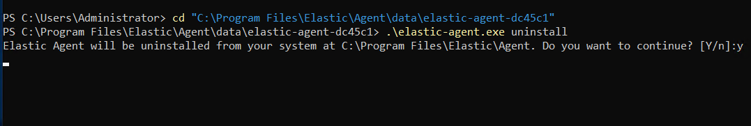 Agent Uninstallation got stuck on running uninstallation command on ...