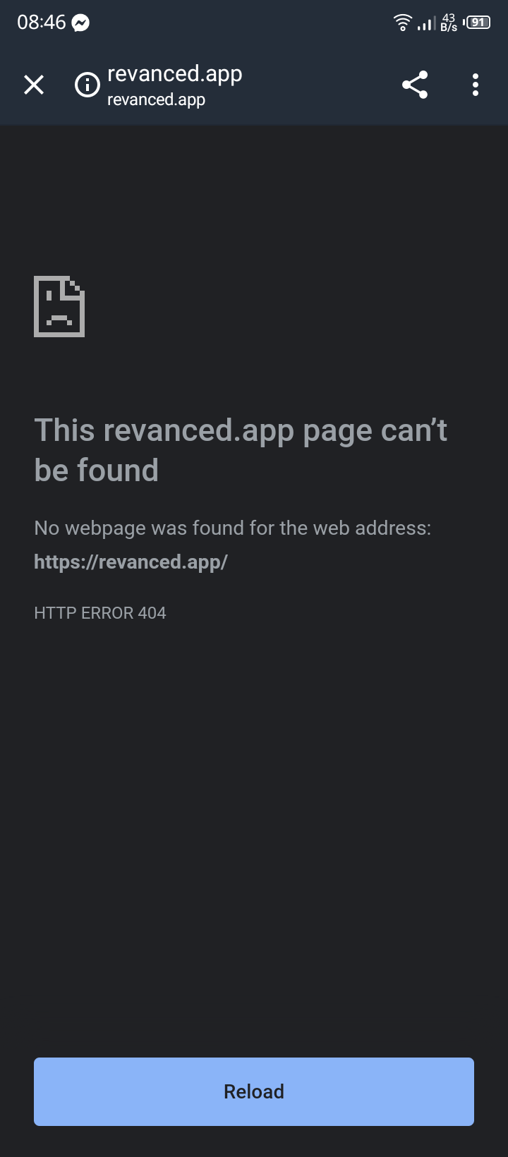 No webpage found for the web adress · Issue #100 · revanced/revanced-website · GitHub