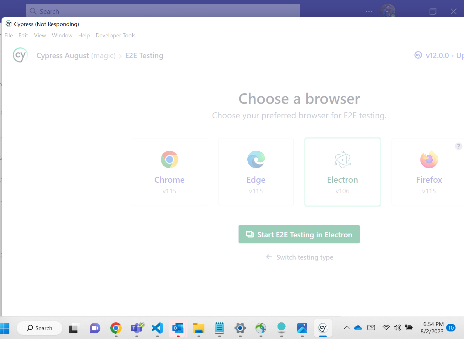 Cypress Not Responding · Issue 27429 · Cypress Io Cypress · Github