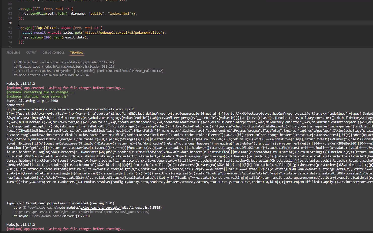 Using Redis storage returns TypeError · Issue #515 · arthurfiorette/axios-cache-interceptor · GitHub