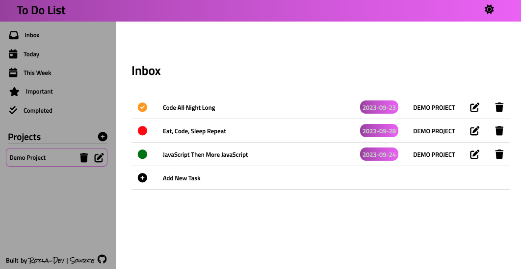 GitHub - curveservices/todo-list: Project: ToDo List application. Create a ToDo List, Part of ...