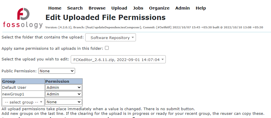 Access Control · fossology/fossology Wiki · GitHub