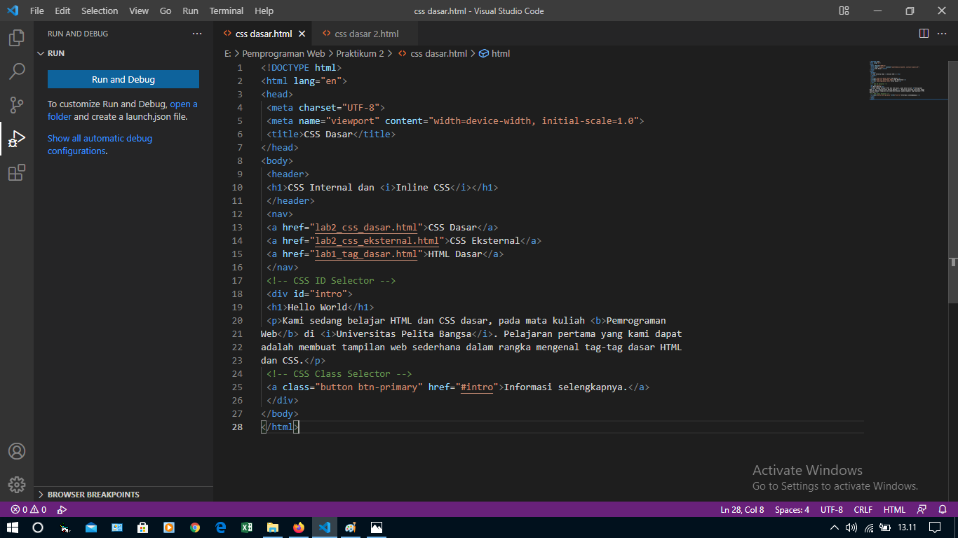 GitHub - antonius005/Lab2Web: Praktikum 2 - Pemrograman Web