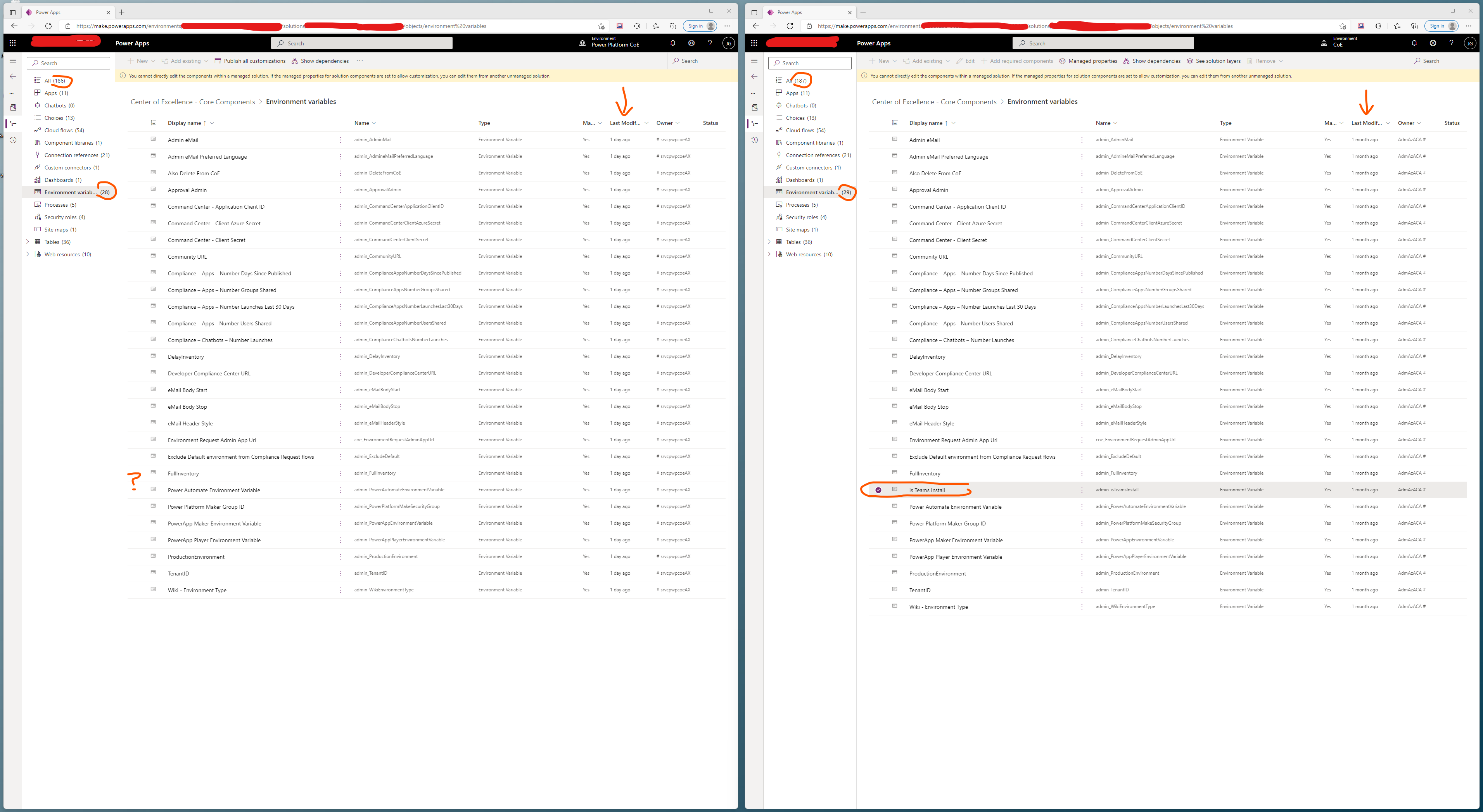 [CoE Starter Kit - QUESTION] Environment variable "admin_isTeamsInstall" deprecated? · Issue ...