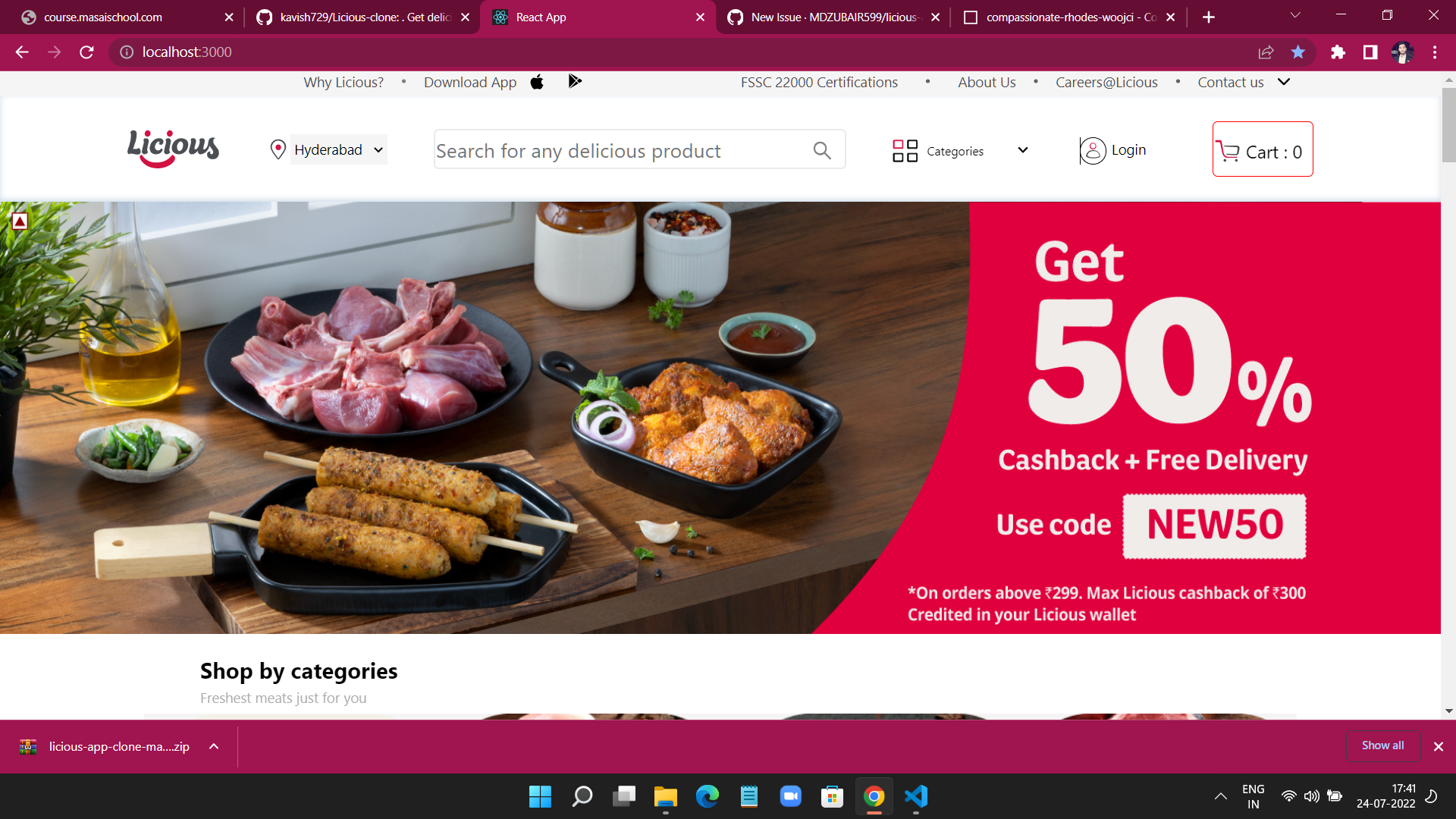 licious-clone - Codesandbox