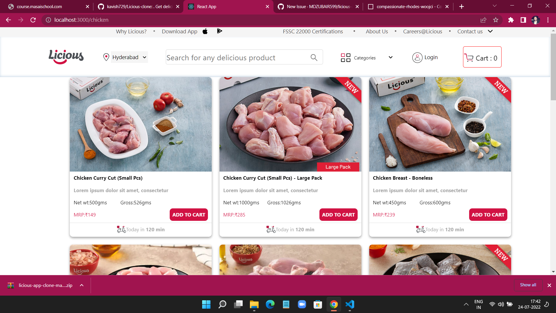 licious-clone - Codesandbox