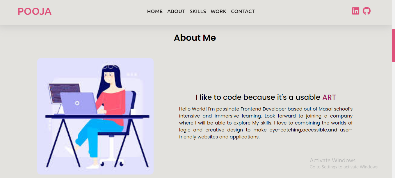 GitHub - Pooja-Dhuri/My-portfolio: This is My portfolio website where the information about me ...