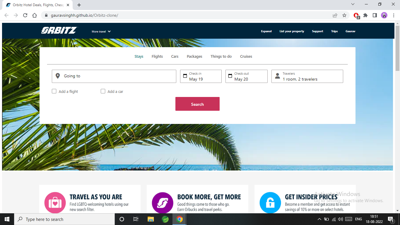 GitHub - GauravSinghh/Orbitz-clone: Orbitz.com Clone | Orbitz is an USA based site which ...