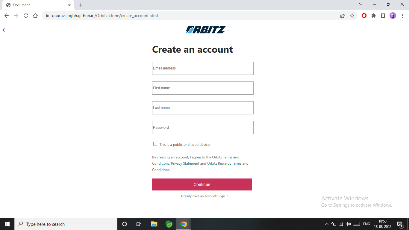 GitHub - GauravSinghh/Orbitz-clone: Orbitz.com Clone | Orbitz is an USA based site which ...