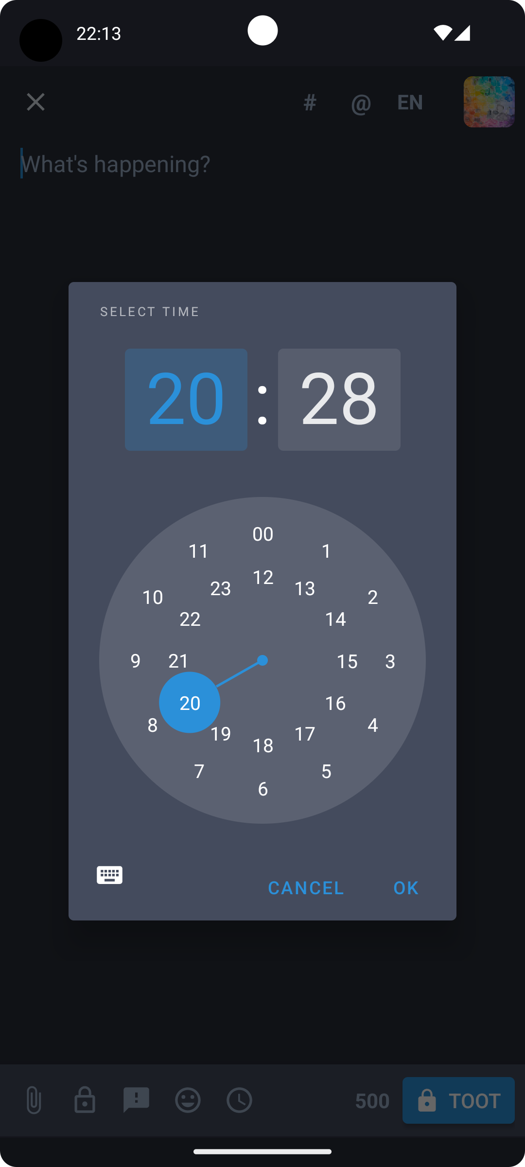24h time picker · Issue #3270 · tuskyapp/Tusky · GitHub