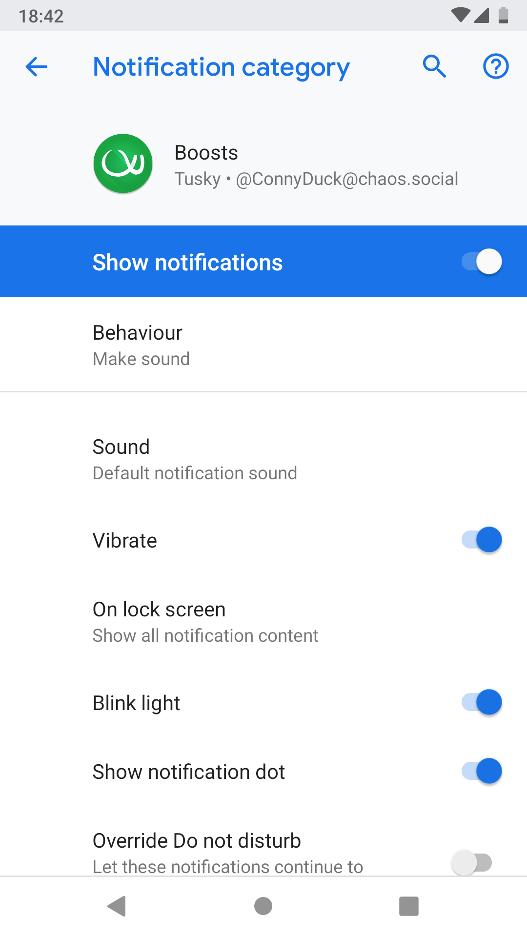Add option to disable notification LED · Issue #1321 · tuskyapp/Tusky · GitHub