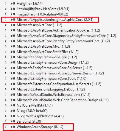Dependency Clash with WindowsAzure.Storage · Issue #494 · microsoft/ApplicationInsights ...