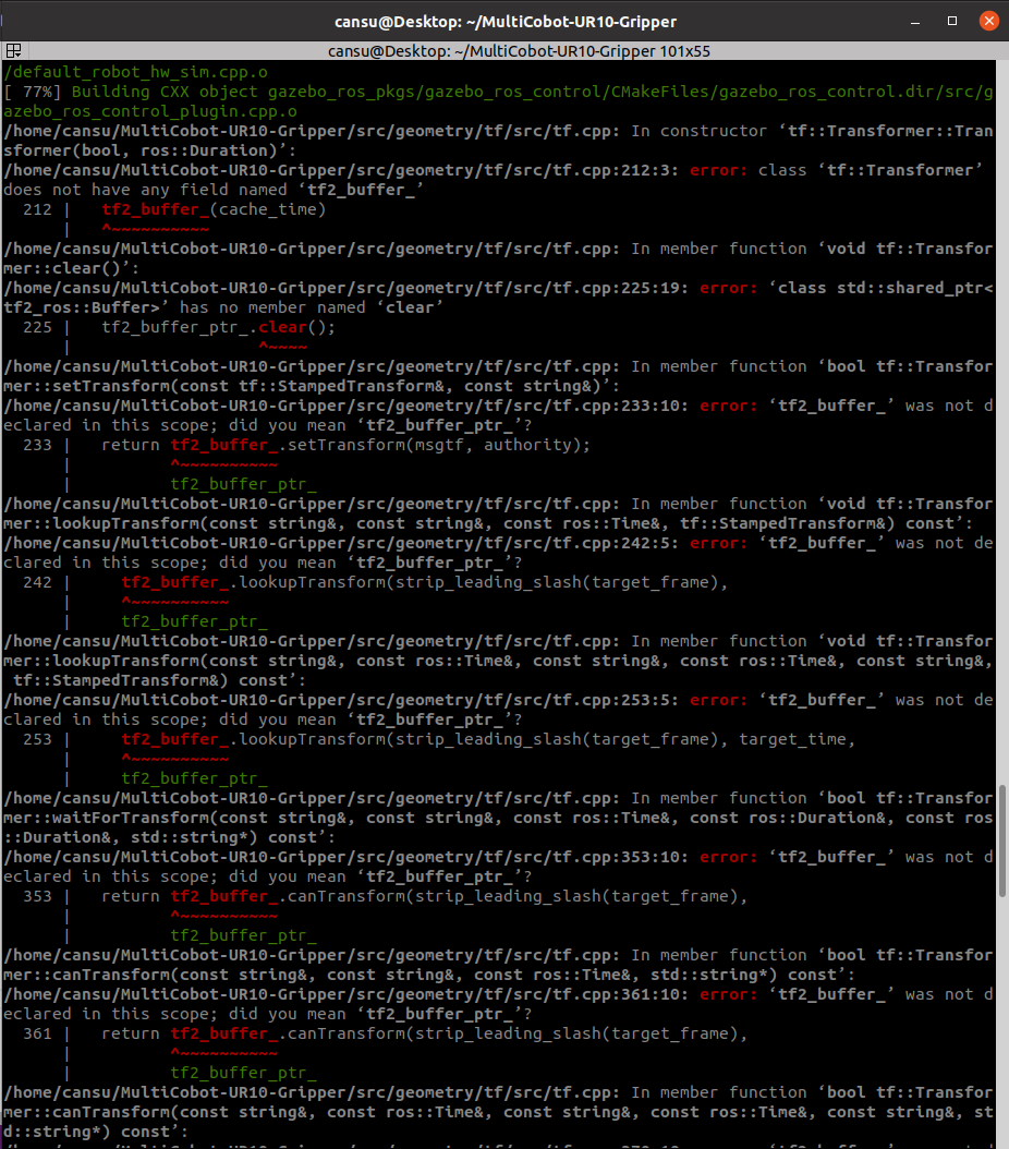 error: class ‘tf::Transformer’ does not have any field named ‘tf2_buffer_’ · Issue #1 · Serru ...