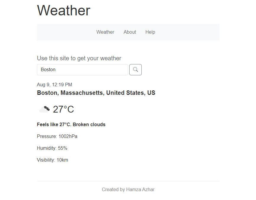 GitHub - muhammadhamzaazhar/weather-app: Weather app developed uisng Node.js and Openweathermap api