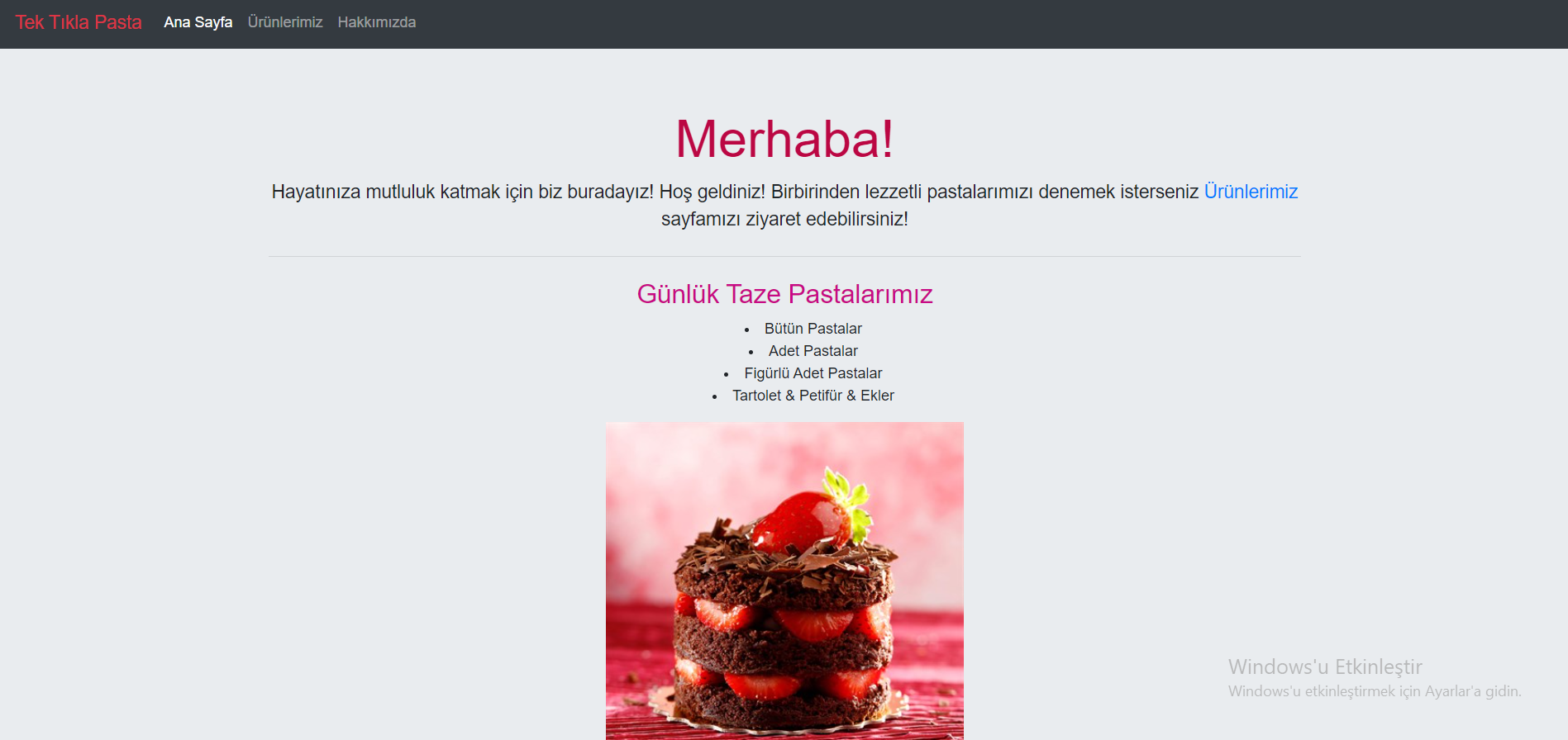 GitHub - Edatasasiz/Bootstrap-CakeOrder