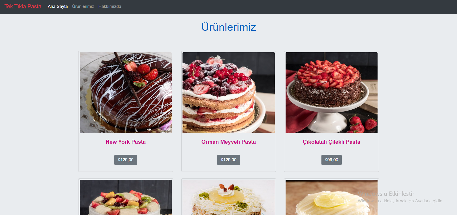 GitHub - Edatasasiz/Bootstrap-CakeOrder