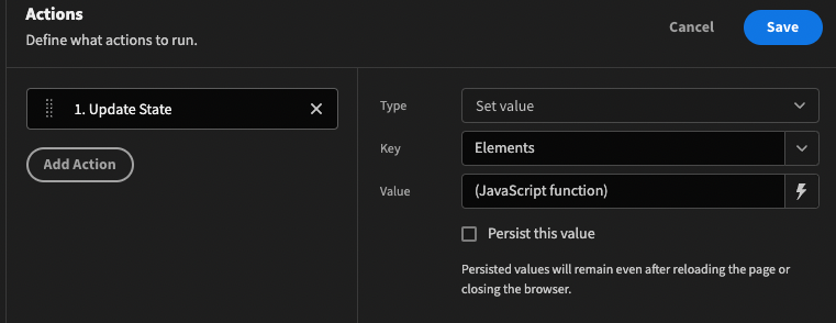 Update State Does Not Trigger Before Save Row Action · Issue 5212