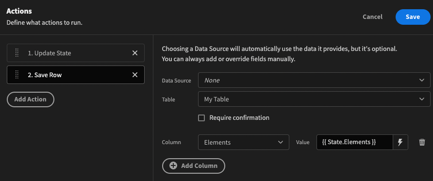 Update State Does Not Trigger Before Save Row Action · Issue 5212 · Budibasebudibase · Github