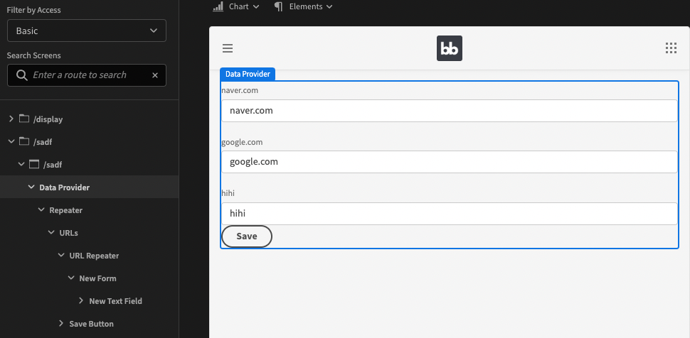 Allow form fields to be repeated with bindable names -- repeater block with array data and text ...