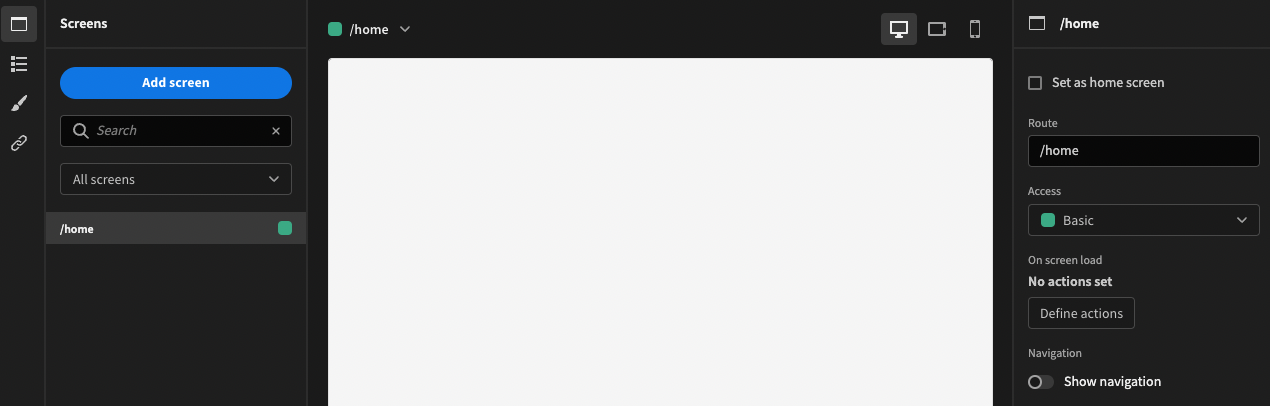 Removing top navigation bar in default Screen, adding Tab Bar at bottom ...