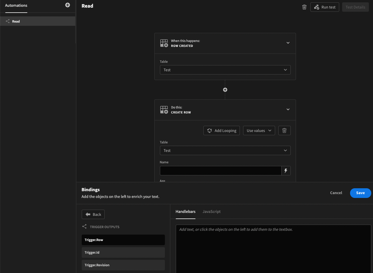 Trigger binding not adding on click · Issue #8560 · Budibase/budibase · GitHub