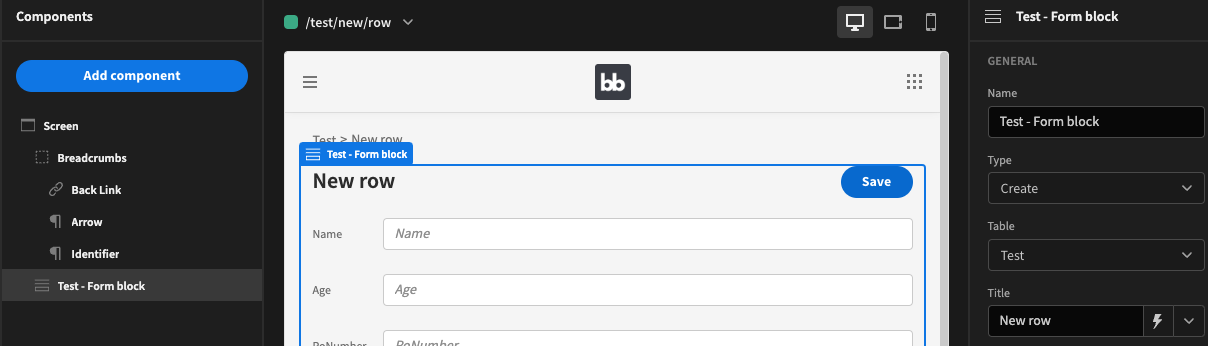 When There Are No Rows The Create Type Form Block Has No Fields · Issue 8577 · Budibase