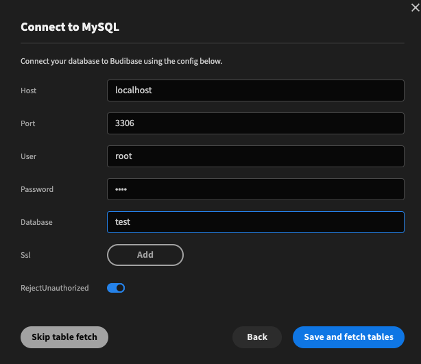 MySQL Fetch Tables causes error due to views · Issue #8840 · Budibase/budibase · GitHub