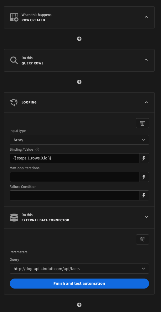 Incorrect Looping Array Binding Will Cause Test To Crash For External 0718