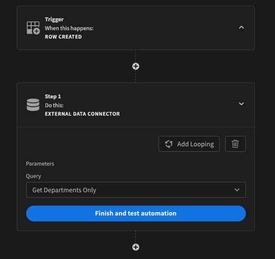 Automations Would Like The Ability To Run Custom Queries Instead Of Just Querying Rows Of A