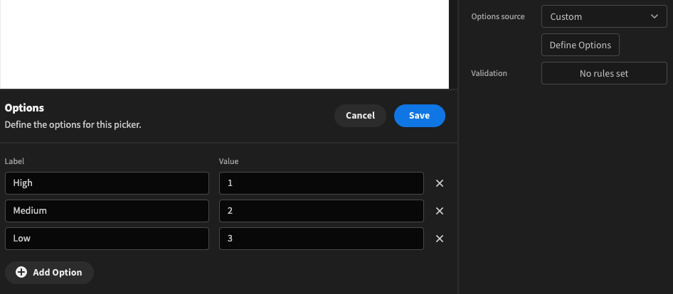 Budi 7519 Support Custom Options List Data Type Within Budibase · Issue 11839 · Budibase 