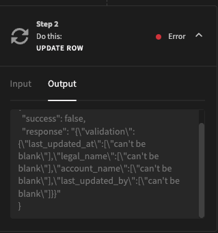 [BUDI-7559] Postgres Update Row action step - incorrectly triggers required field validation ...