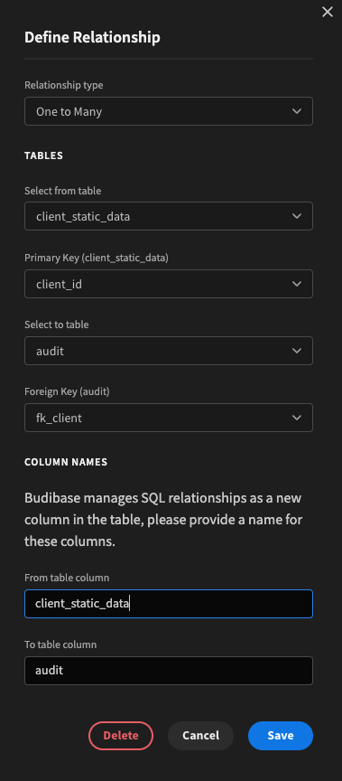 Budi 7568 One To Many Relationship Is Incorrectly Inverted · Issue 11904 · Budibasebudibase