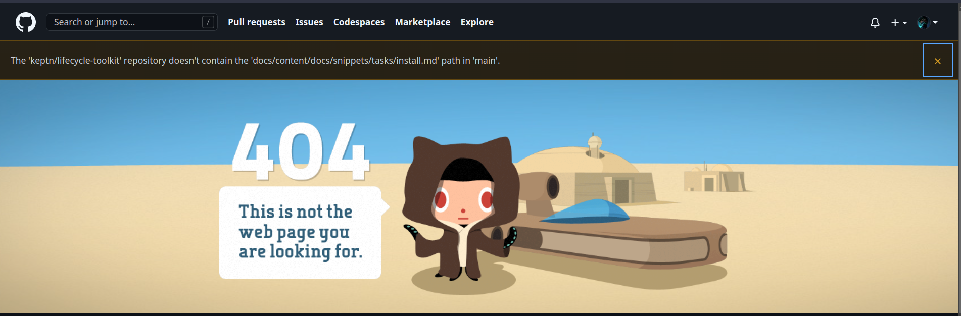 Broken Link in README.md file. · Issue #912 · keptn/lifecycle-toolkit · GitHub