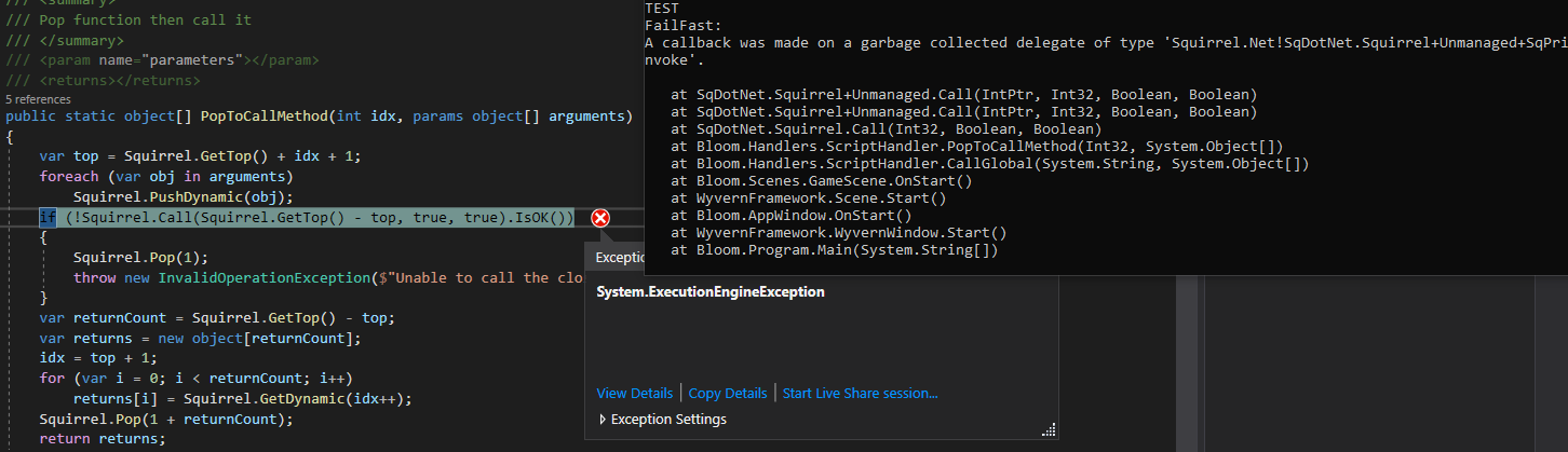 Squirrel.SetPrintFunc in Sq.Managed.cs causes execution engine exceptions · Issue #3 ...